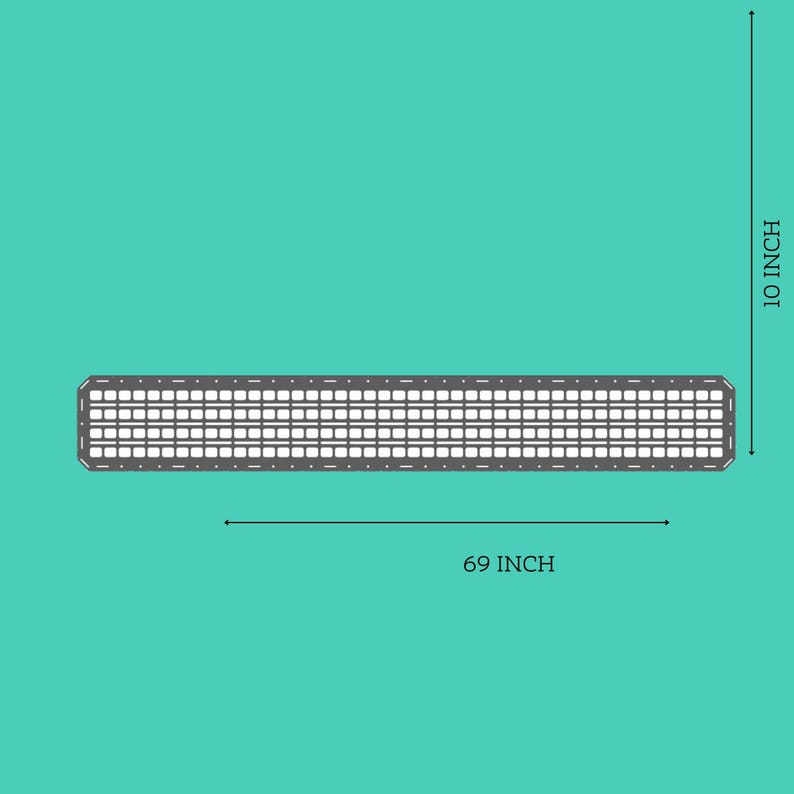 DIY MOLLE Panel DXF Files - 10x69 Inches (254x1752 Mm) Custom Car ...