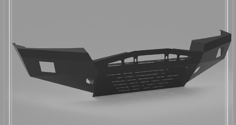 Power Bumper DXF Files: DIY Front Bumper With Winch for Jeep Grand ...