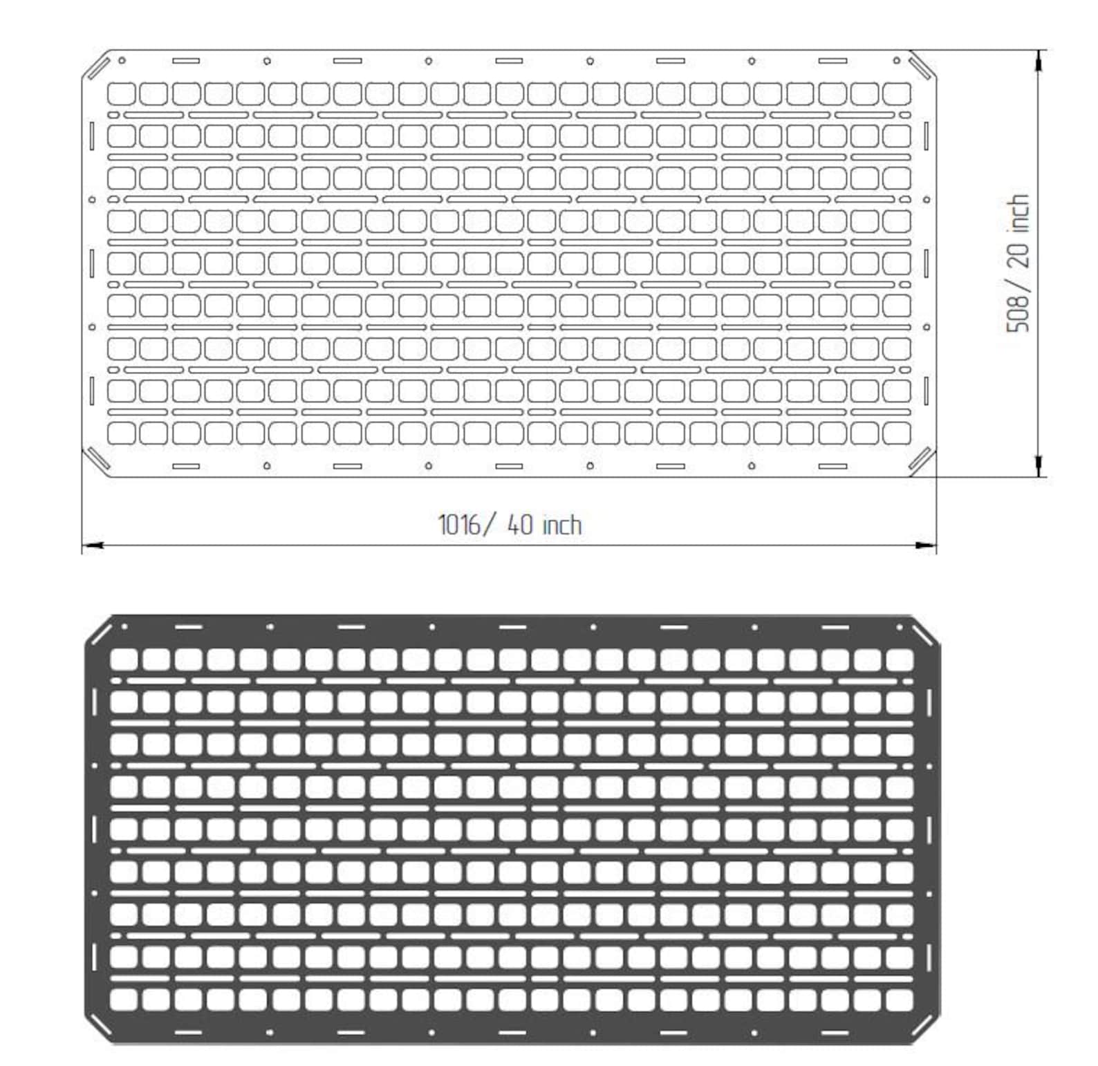 DIY MOLLE Panel DXF Files: Custom Car Organizer (40x20 Inches) - Etsy