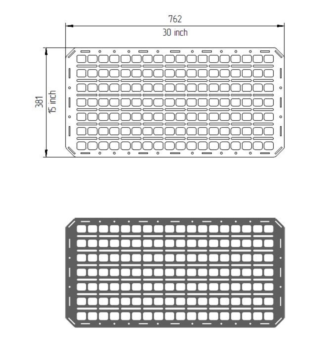 Universal MOLLE Panel Plan PDF 15" X 30" (381 X 762 Mm) – Customizable ...