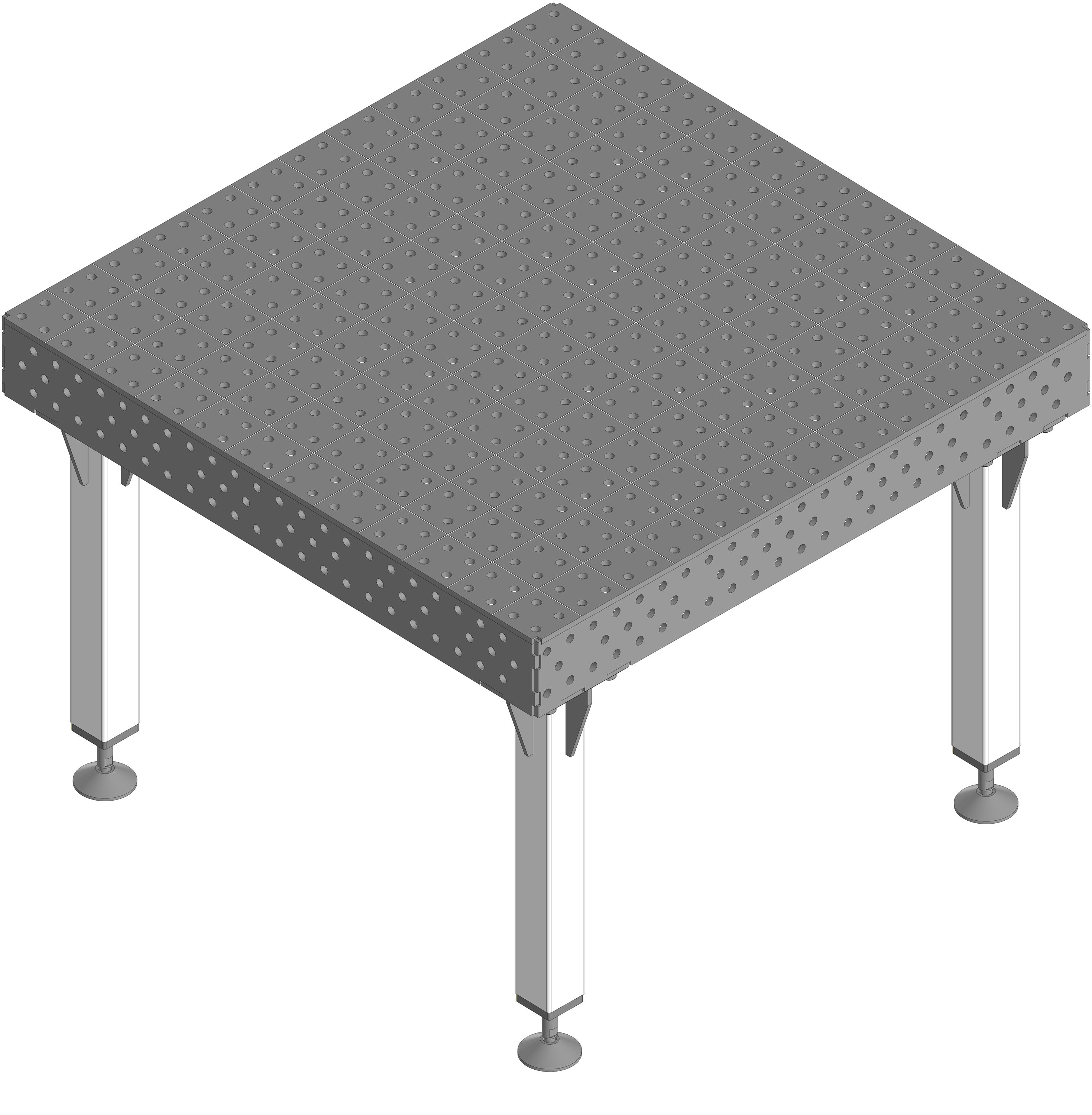 CNC Welding Table Plans Precise DXF Files for Metal Fabrication 48 / 48 ...