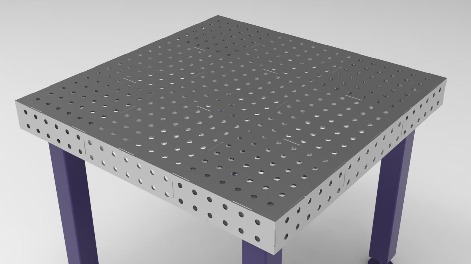 CNC Welding Table Plans Precise DXF Files for Metal Fabrication 48 / 48 ...