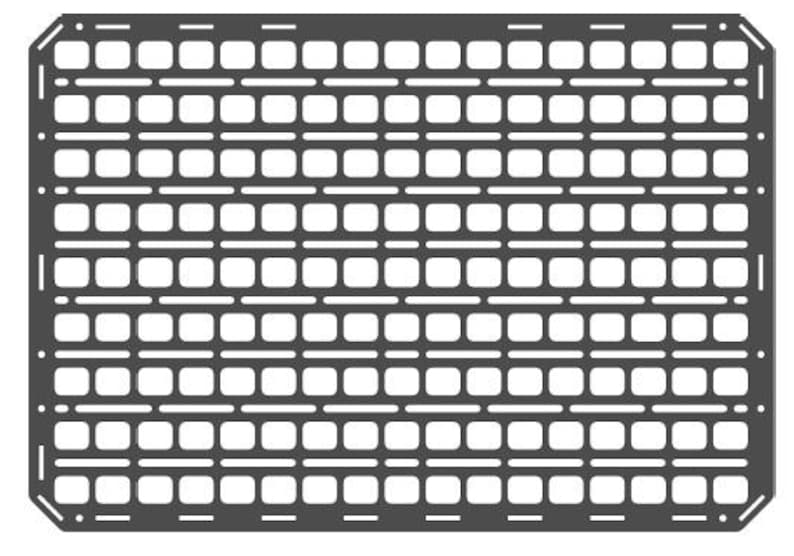 Development of a Personal Molle Panel According to Your Dimensions DXF ...