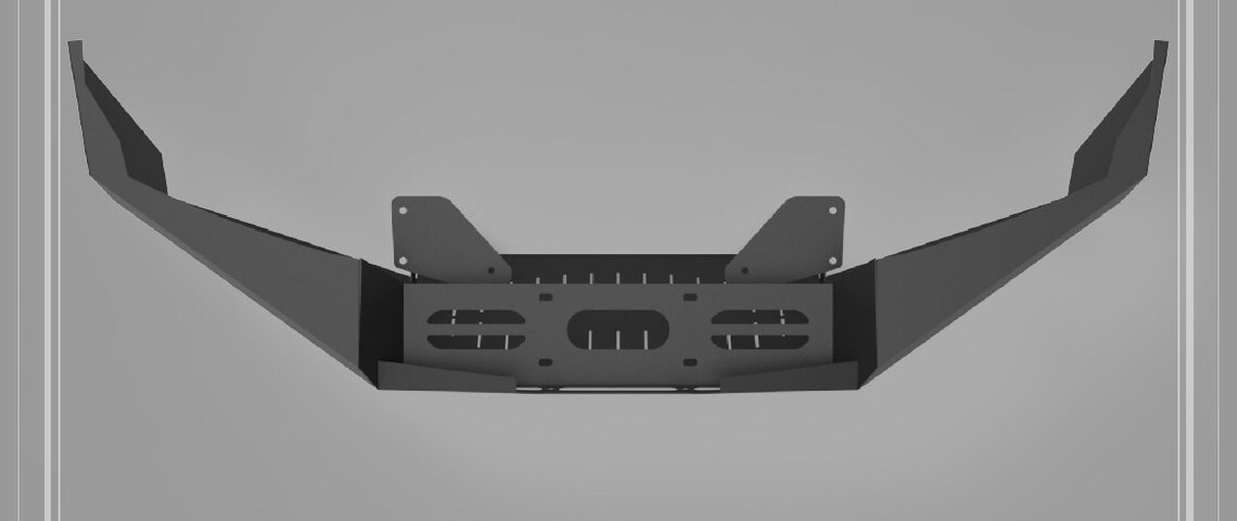 Power Bumper DXF Files: DIY Front Bumper With Winch for Jeep Grand ...