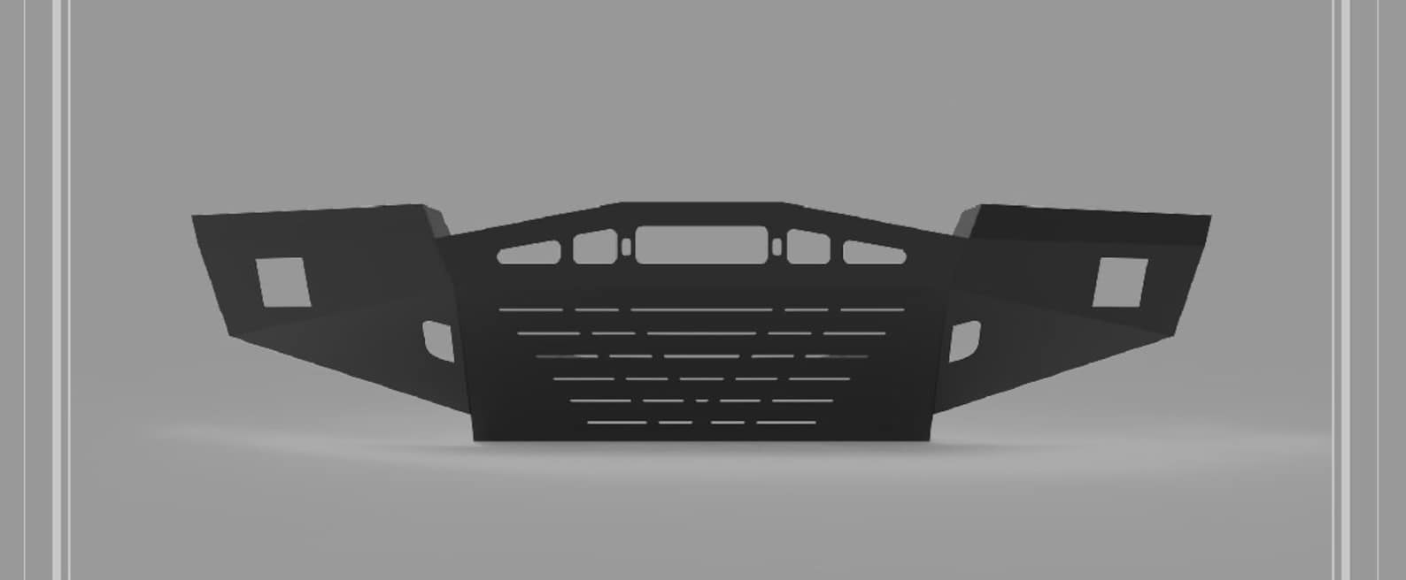 Power Bumper DXF Files: DIY Front Bumper With Winch for Jeep Grand ...