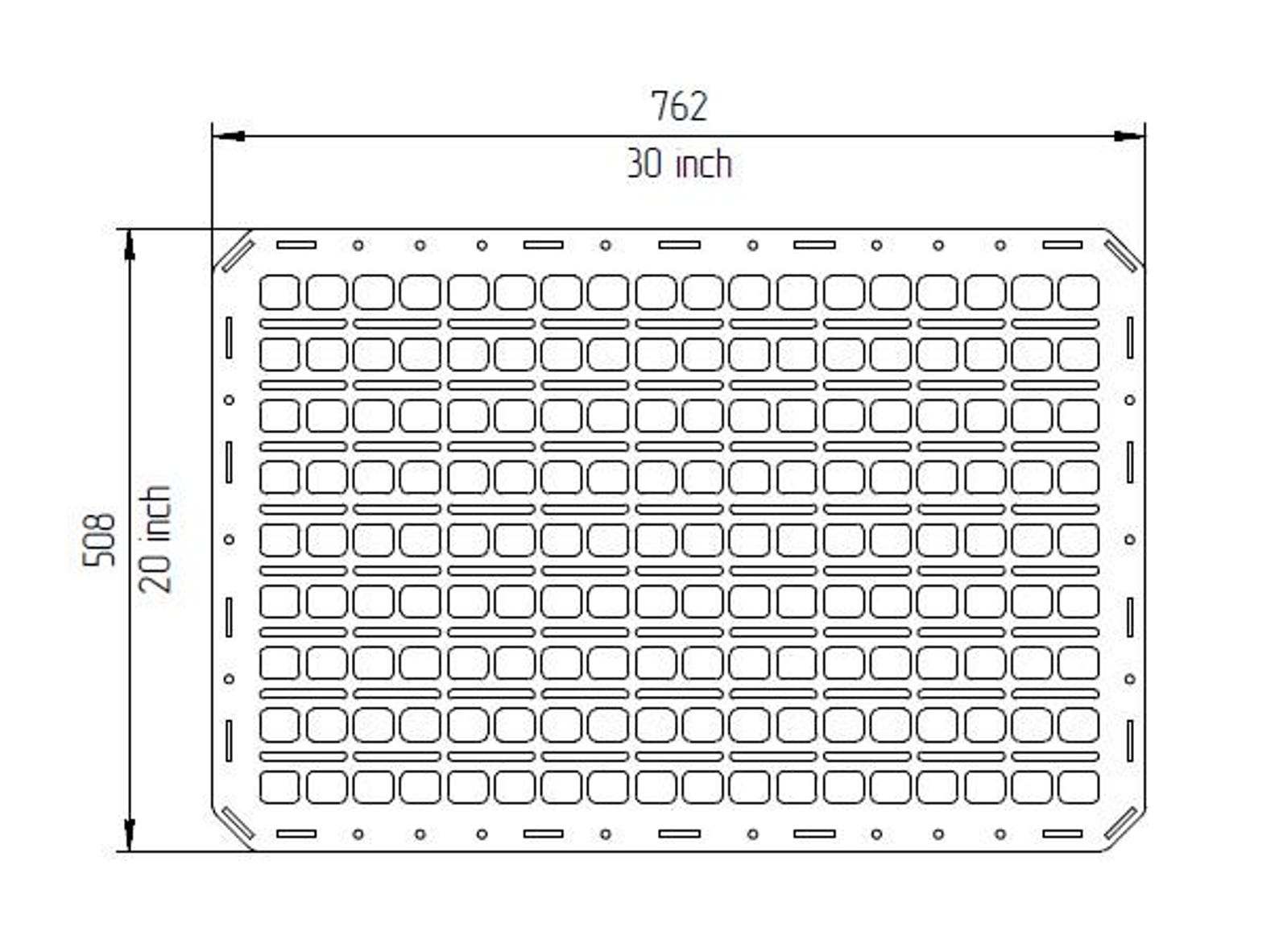 MOLLE Panel Vector Files: Tactical Organizer, 20x30 Inch (DXF & PDF) - Etsy
