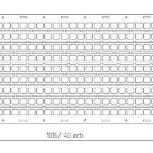 DIY MOLLE Panel DXF Files: Custom Car Organizer (40x20 Inches) - Etsy