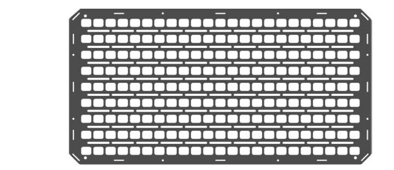 DIY Rear Cubby Molle Panel: CNC Plasma/laser DXF Files (490x950 Mm) - Etsy