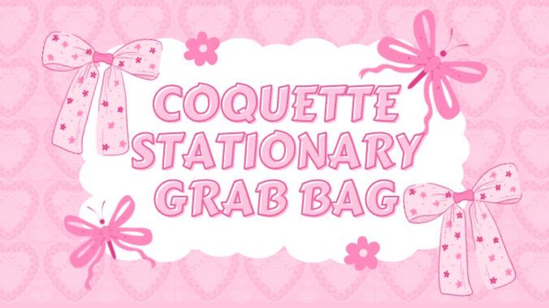 Coquette Pen Pal Kit Handmade Letter Writing Kit Stationary Grab Bag ...