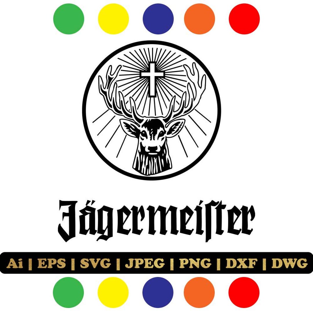 Jagermeister logo svg, Jager logo svg, Jagermeister logo outline with ...