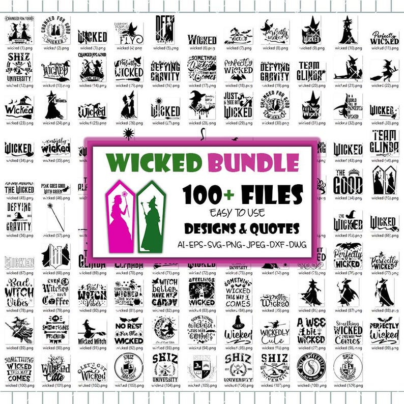 Wicked Movie SVG PNG, Wicked PNG, Wicked Vinyl, Wicked Cricut, Changed ...
