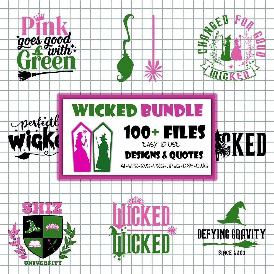 Wicked Movie SVG PNG, Wicked PNG, Wicked Vinyl, Wicked Cricut, Changed ...