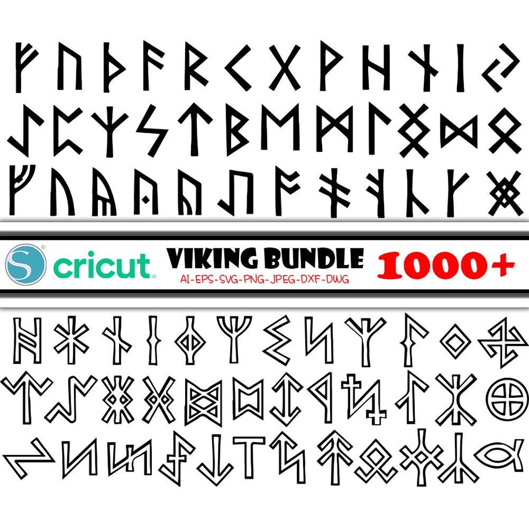 Nordic Runes Pack Svg, Nordic Runes Cut File, Viking Runes Vector ...