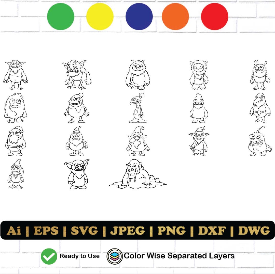 Cute Gonk Svg, Gnomes Svg, Collins Mascots Outline Cartoon Illustration ...