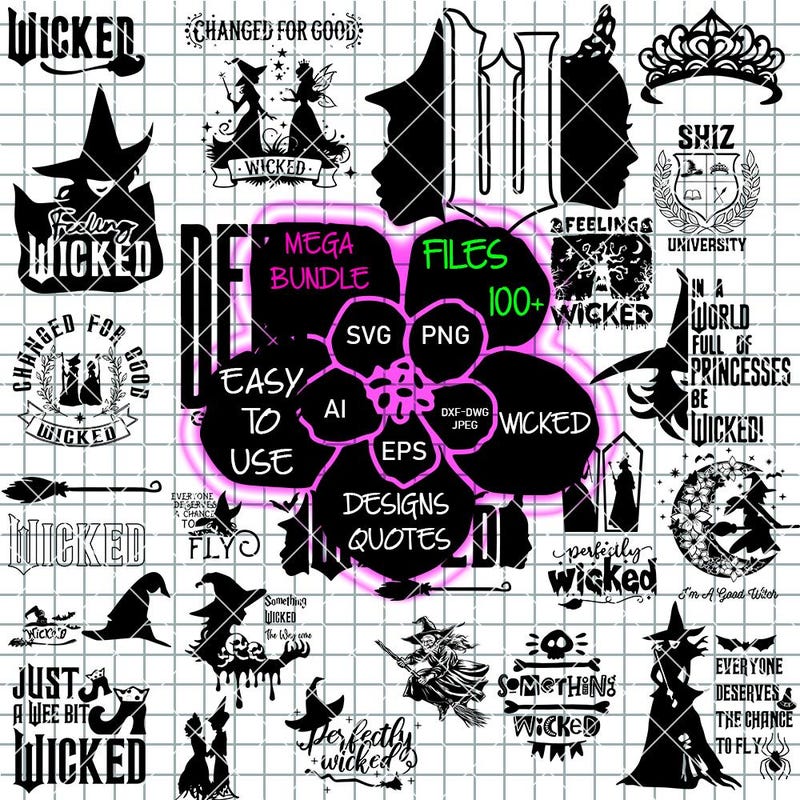 Wicked Svg - Etsy
