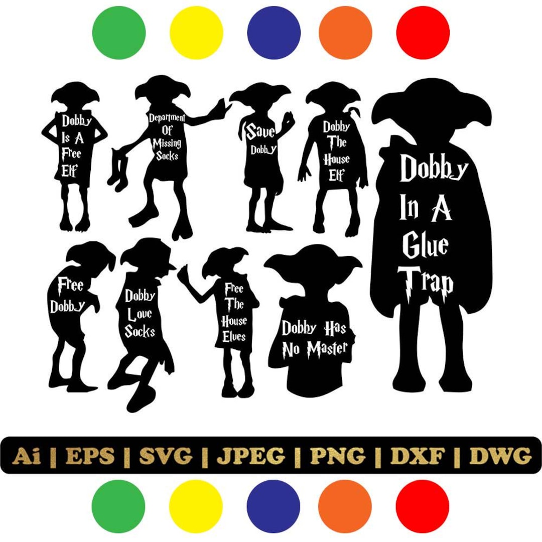 Dobby Svg Bundle, Missing Love Socks, Free House Elf, No Master, Save ...