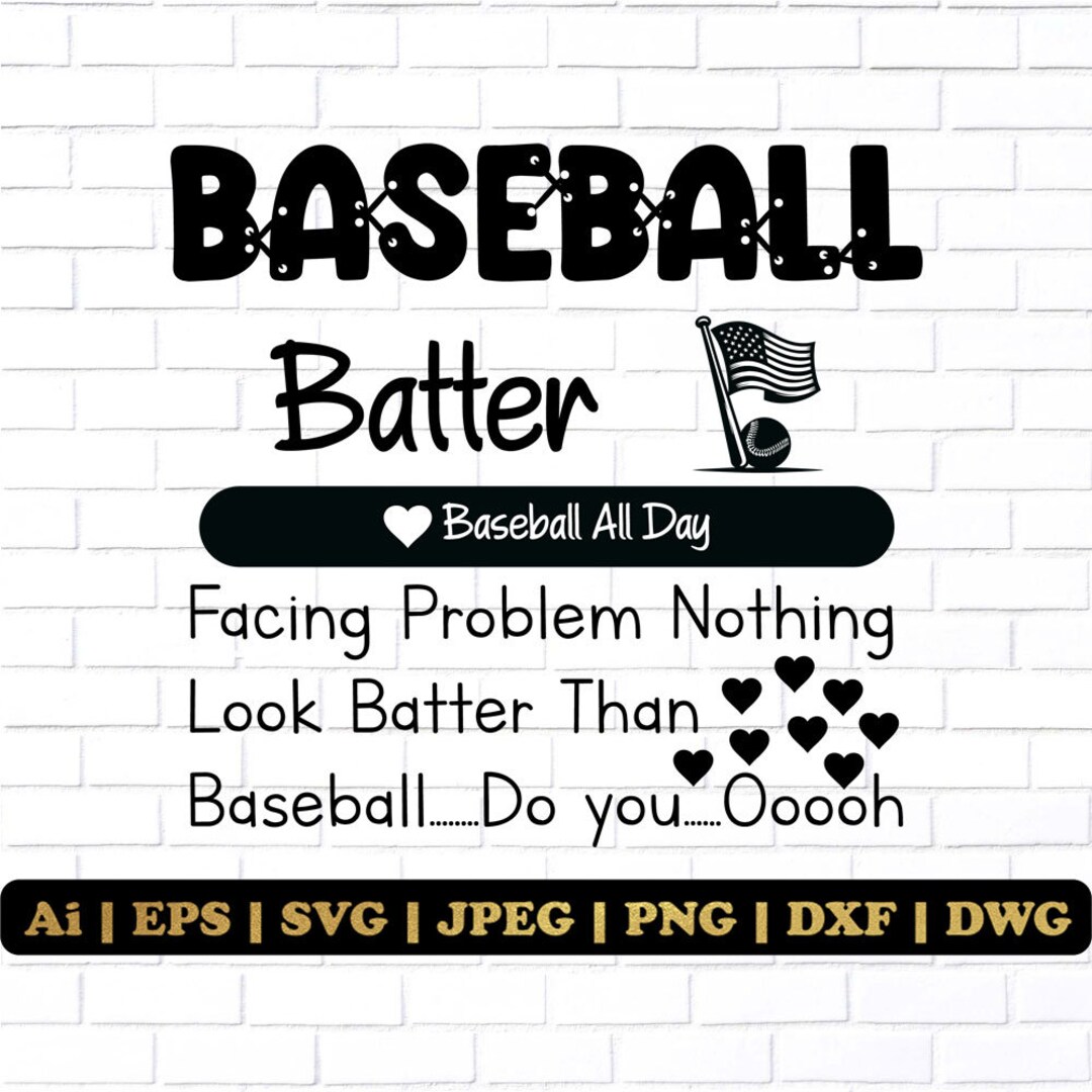 Baseball Batter Svg, Baseball Softball Batter Than Sports to Be Swing ...