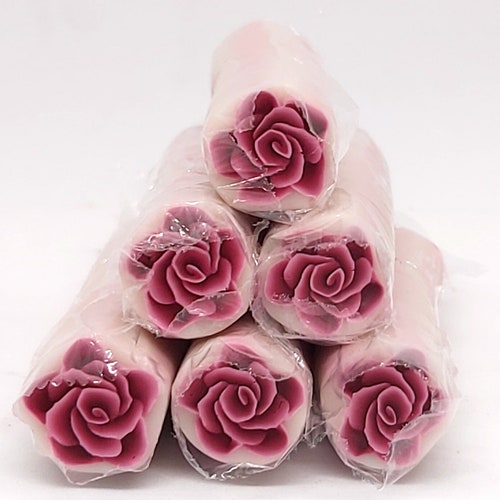 Black Rose Cane Polymer Clay Flower Cane Raw Unbaked - Etsy