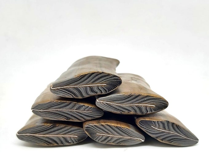 Black Raven Feather Cane, Polymer Clay Cane, Raw or Unbaked Clay - Etsy