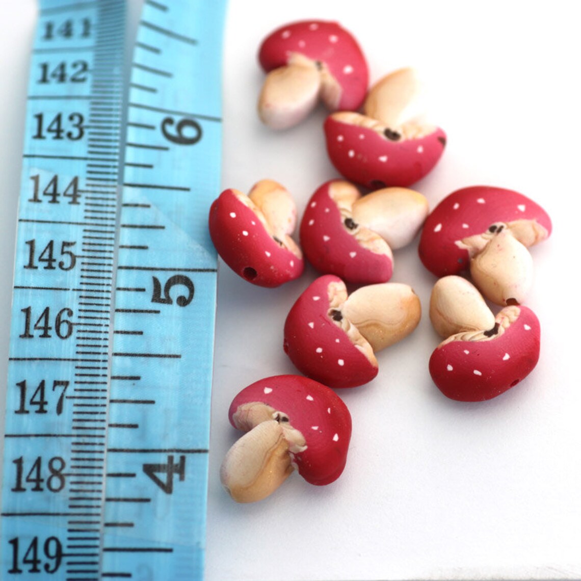 Toadstool Beads Polymer Clay Beads Fairy Toadstool Mushroom - Etsy Canada