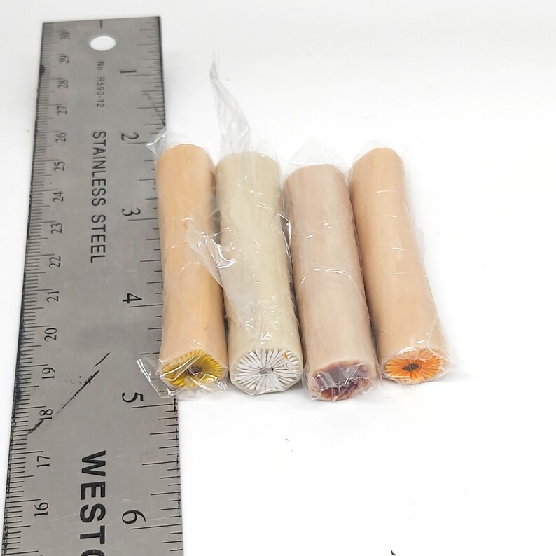 Sunflower Cane Set Polymer Clay Flower Canes Red Yellow - Etsy