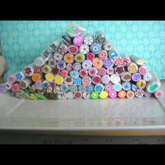 Polymer Clay Cane Sampler Small Variety Pack Raw or Unbaked - Etsy