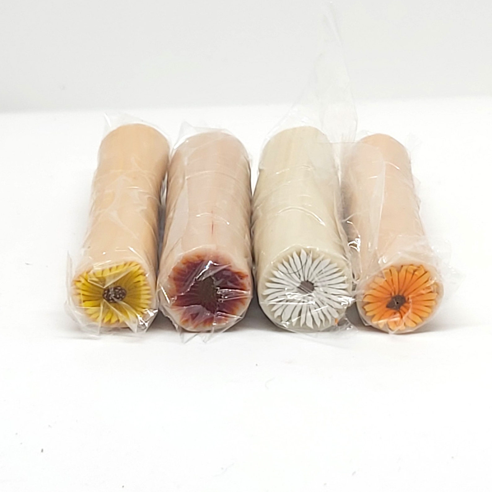 Sunflower Cane Set Polymer Clay Flower Canes Red Yellow - Etsy