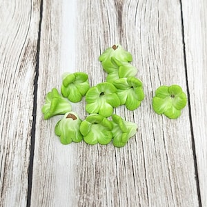 Pakalana Beads, Polymer Clay Flower Beads, Hawaiian Vine Flowers 10 ...