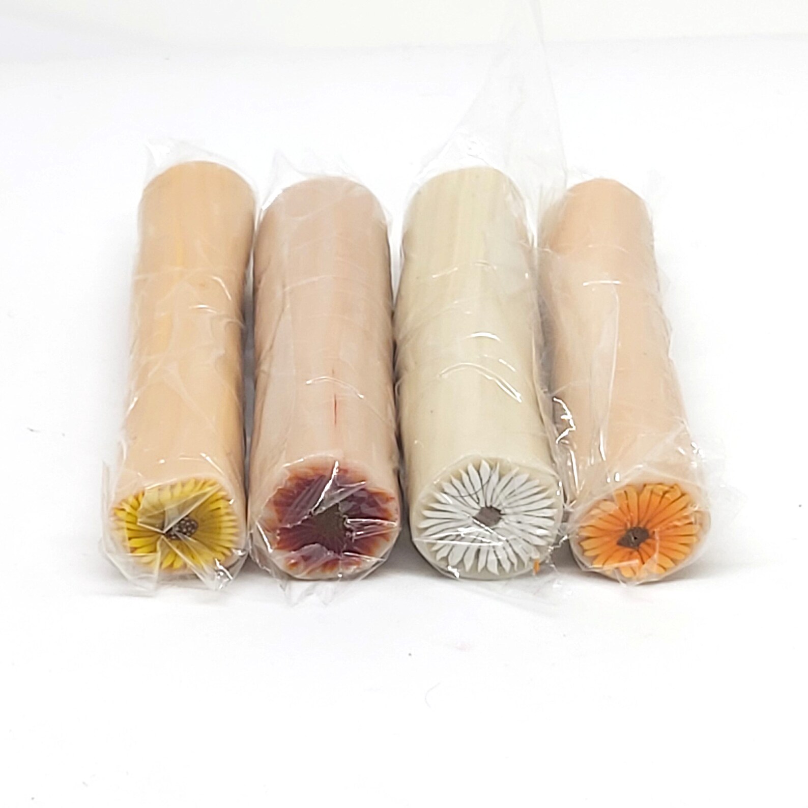 Sunflower Cane Set Polymer Clay Flower Canes Red Yellow - Etsy