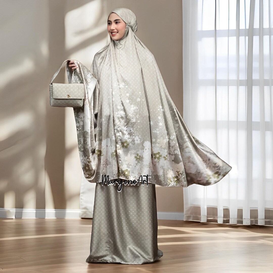 Premium Silk Adult Prayer Outfit Laylani Series All Size,mukena,muslim ...