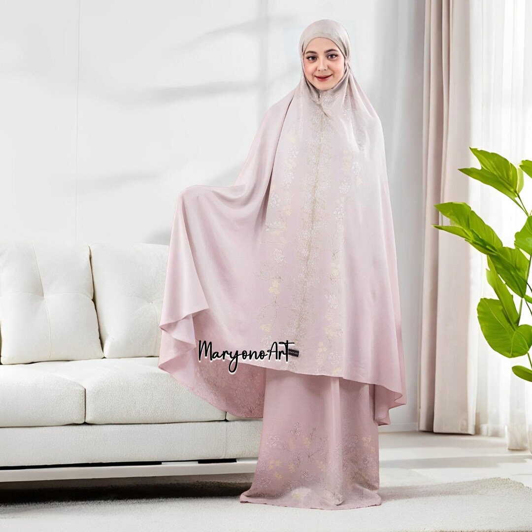 Adult Mukena Rayon Allover Elsya Series Pray in Style and Comfort ...