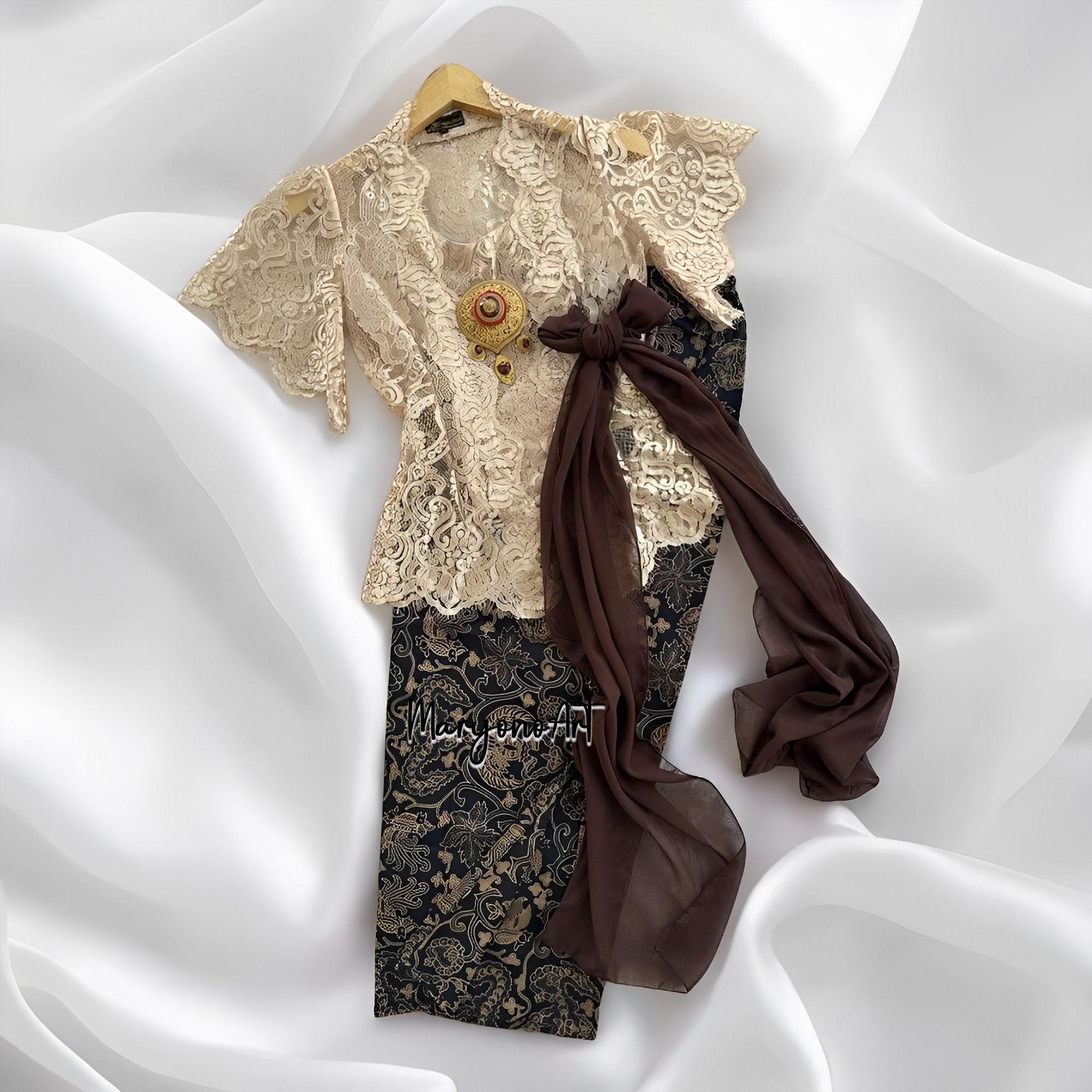 Tinkerbell Model Short Sleeve Kebaya Elegant and Modern,bali Kebaya ...