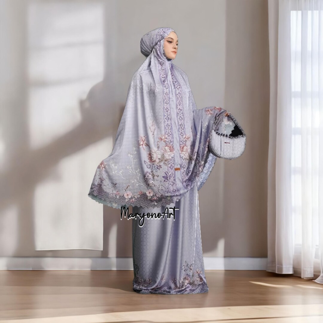 Sahitta Mukena Adult Silk Satin Mukena With Beautiful and Luxurious ...
