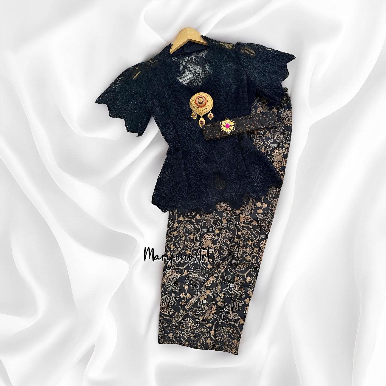 Tinkerbell Model Short Sleeve Kebaya Elegant and Modern,bali Kebaya ...