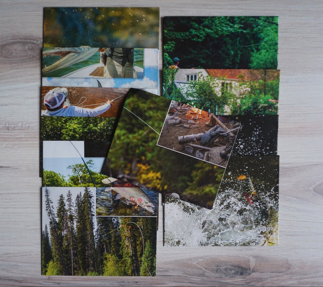 Handmade Envelope Set Fishing Theme Recycled Magazine - Etsy
