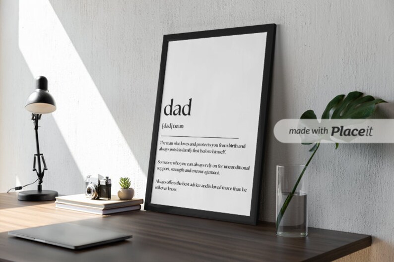 Definition 'dad', A4 Digital Download, Fathers Day Gift, Print It ...