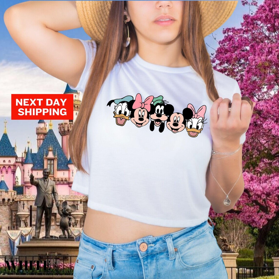 Mickey and Friends Crop Top, Mickey Mouse Crop Top, Disney World Crop ...