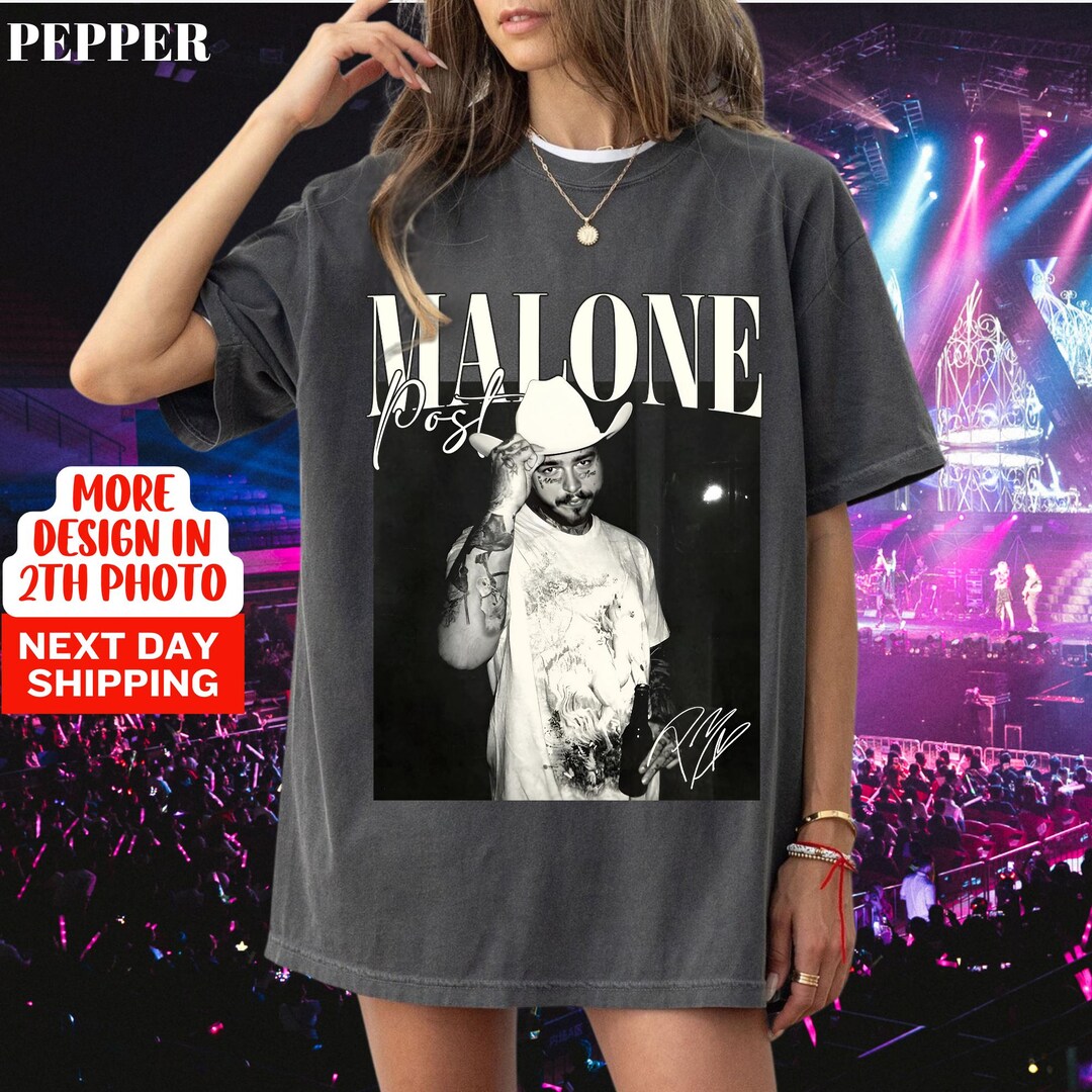 Comfort Colors Post Malone Rap Music Merch Shirt, Cowboy Post Shirt ...