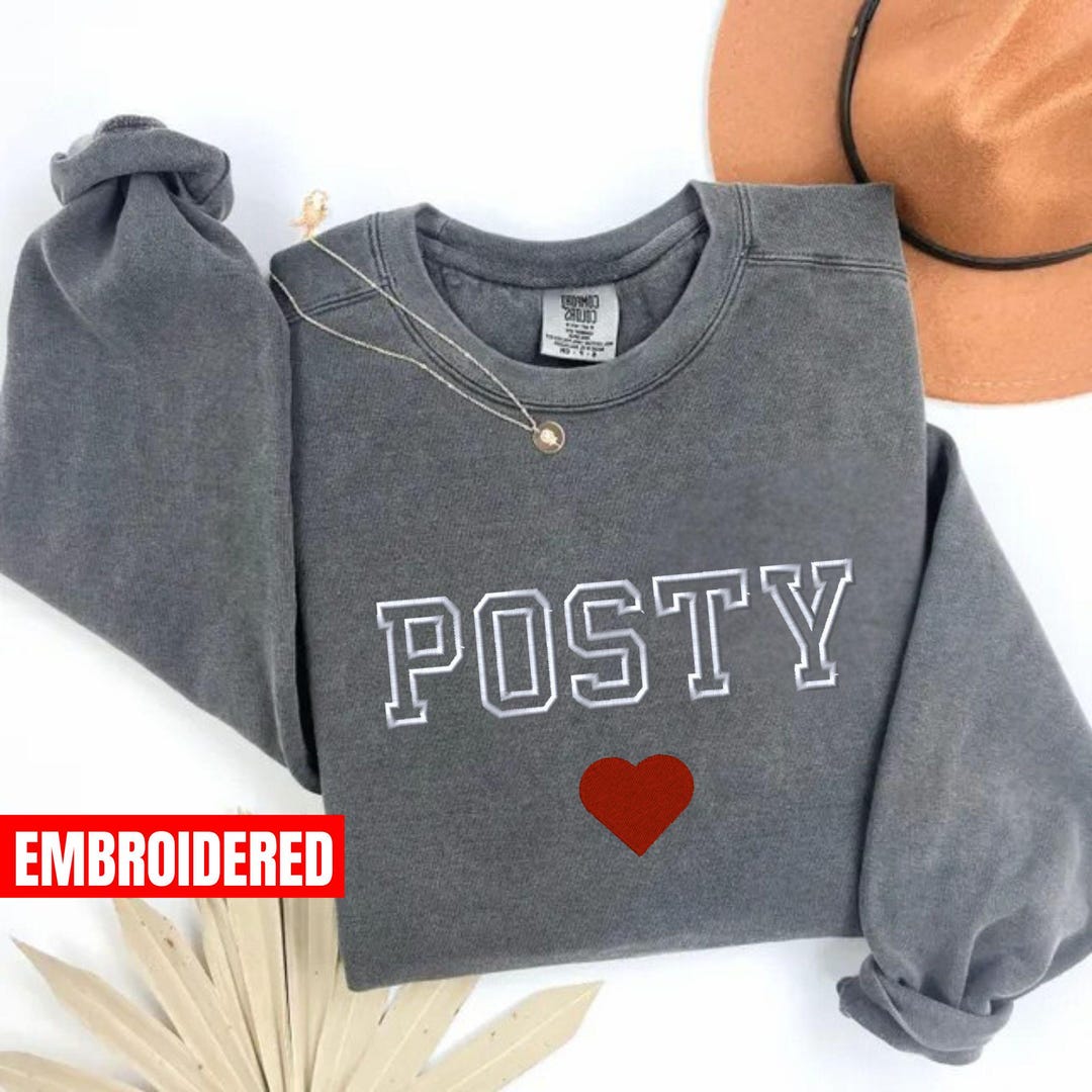 Embroidered Comfort Colors Post Malone Sweatshirt, Cowboy Country Sweat ...