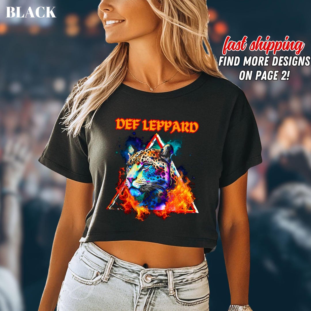 Def Leppard Journey Crop Top, Journey Summer Stadium Tour 2025 Crop Top ...