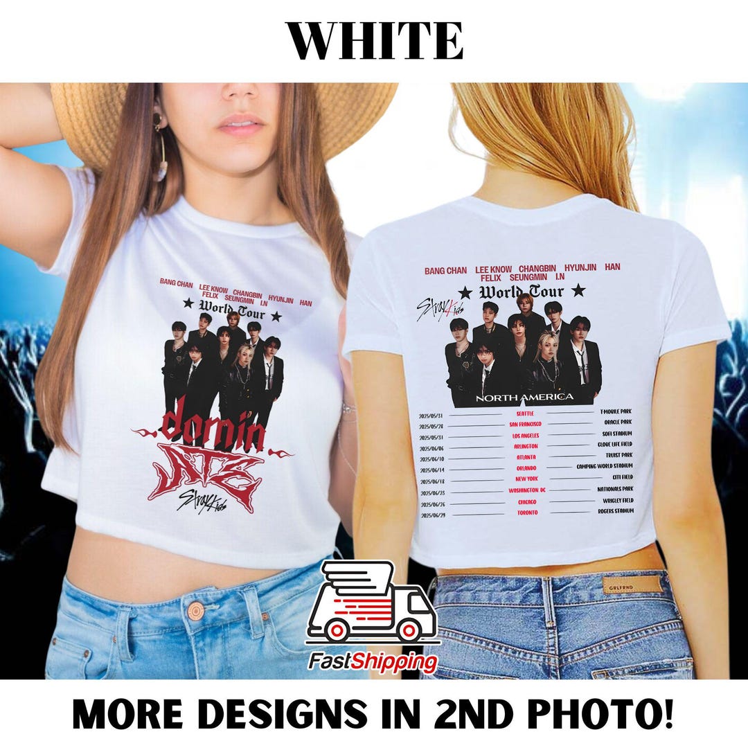 Stray Kids Kpop Crop Top, Stray Kids Logo Crop Top, SKZ Crop Top, Kpop ...