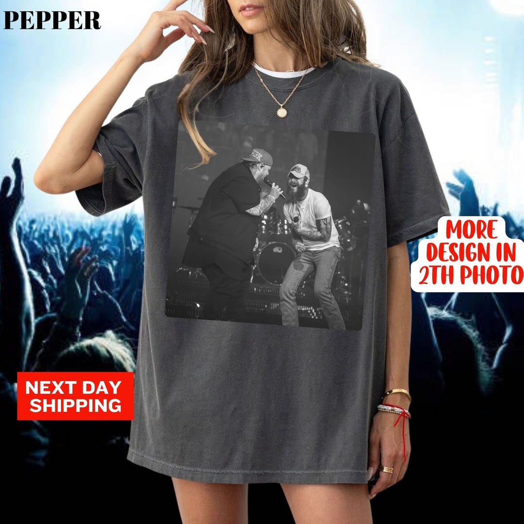 Comfort Colors Post Malone Rap Music Merch Shirt, Jelly Roll and Posty ...