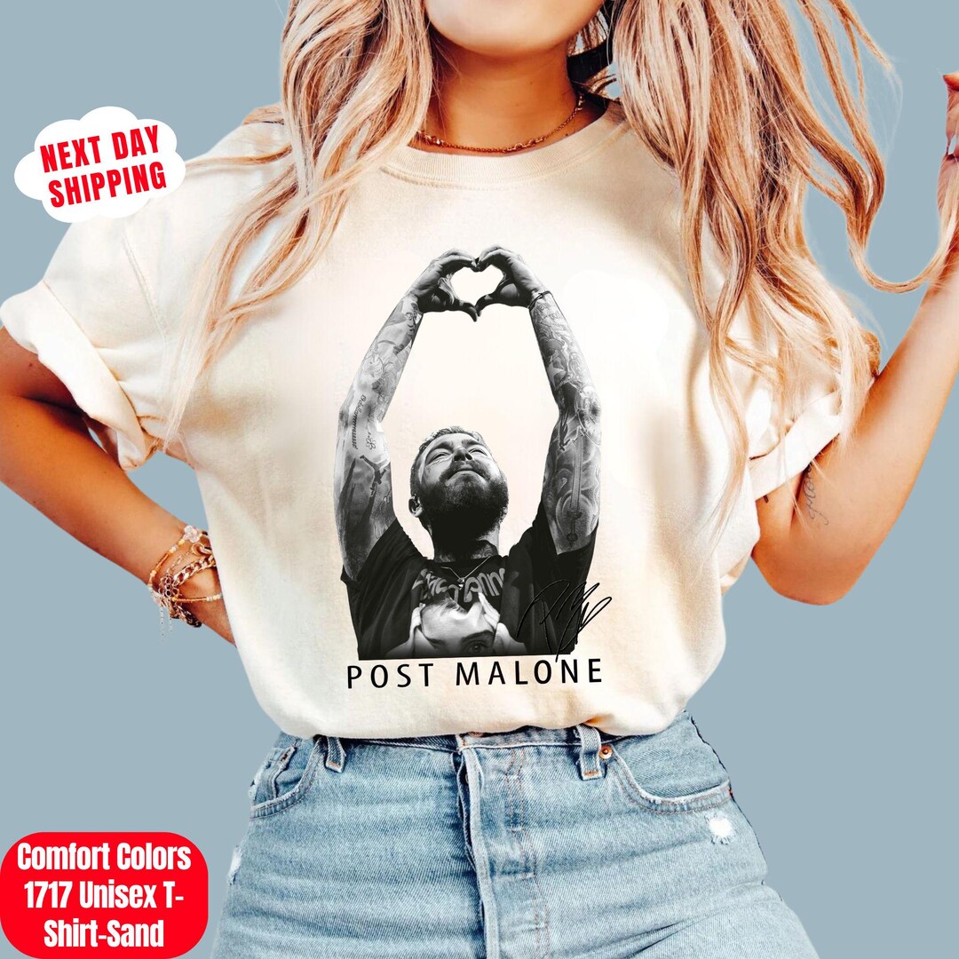 Comfort Colors Post Malone Rap Music Merch Shirt, Cowboy Post Shirt ...