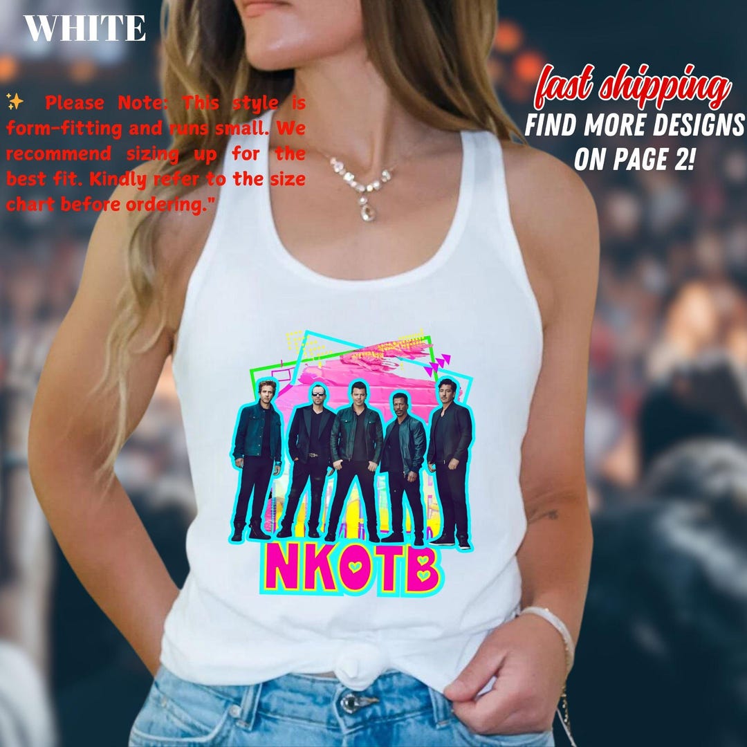 NKOTB the Right Stuff Tour 2025 Tank Top, New Kids on the Block Tank ...