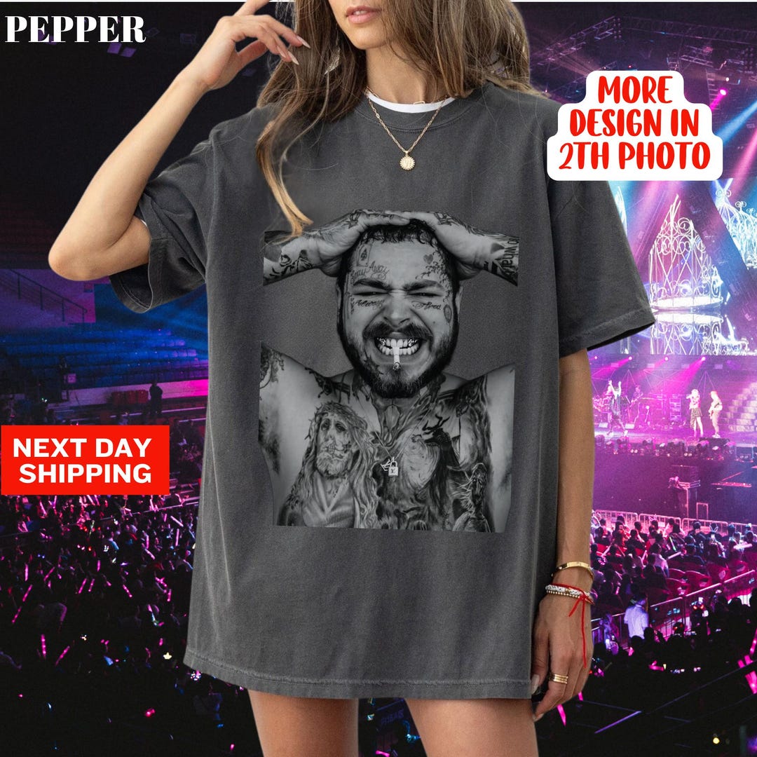 Comfort Colors Post Malone Rap Music Merch Shirt, Cowboy Post Shirt ...