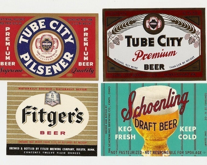 21 Different Old 1930's Plus OLD BEER LABELS | Etsy