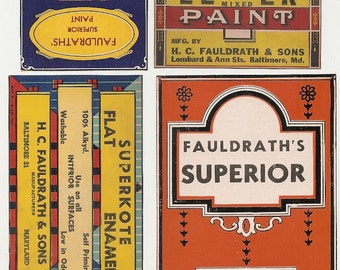 Paint can label | Etsy