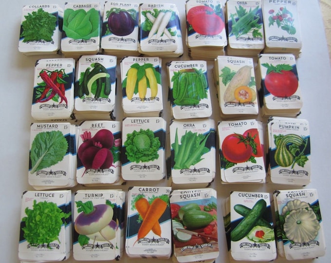 62 Old Vintage - Vegetable - SEED PACKETS Lone Star Seed Co. San ...