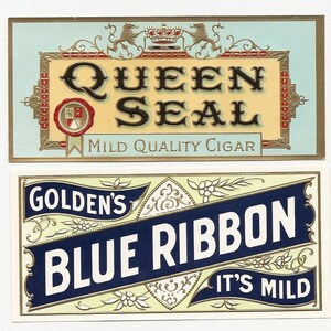 12 1930's Plus Diffrent UNUSED CIGAR Box LABELS Queen Seal Etc... - Etsy