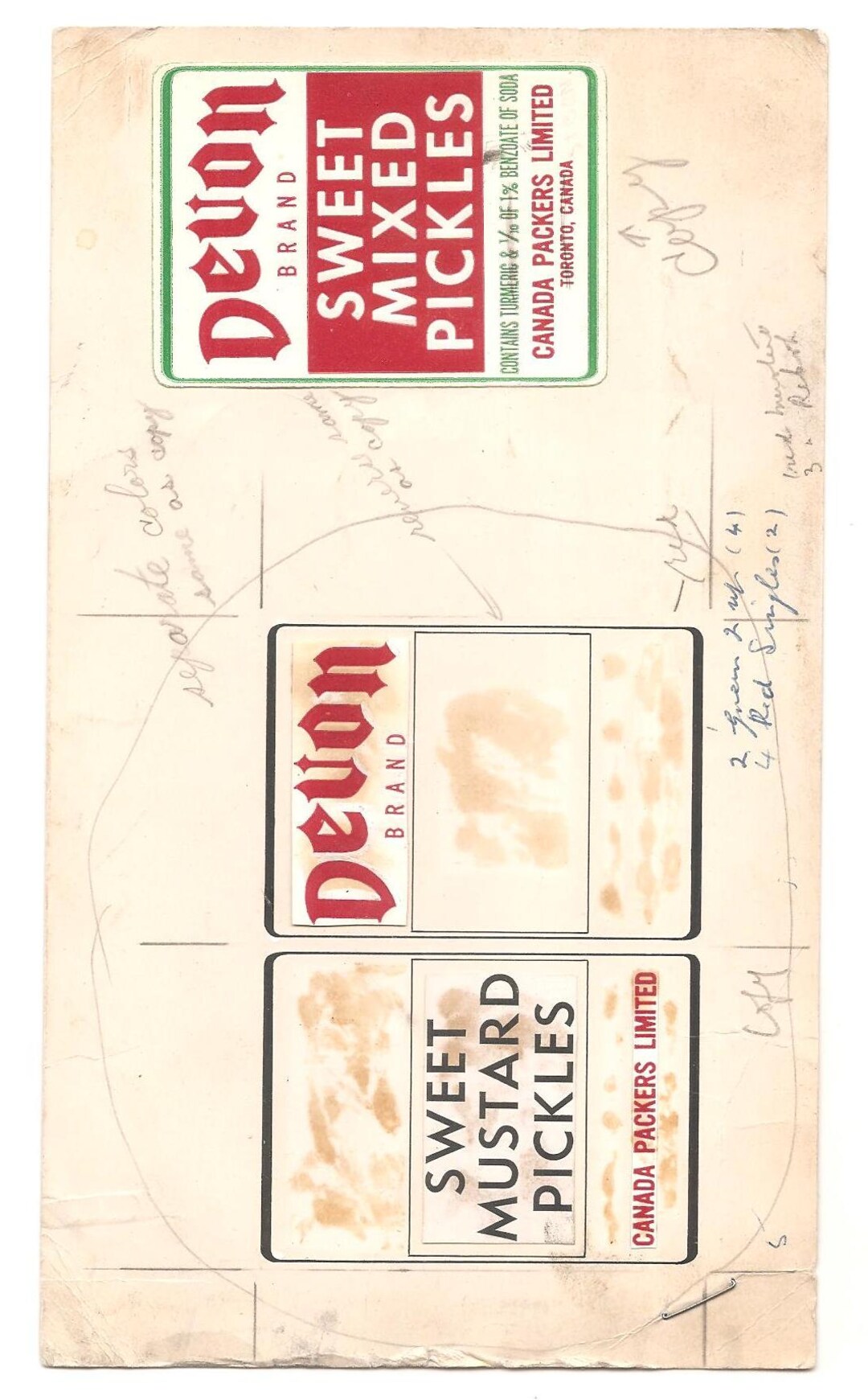 Old 1954 Artist Proof DEVON SWEET PICKLES Canada - Etsy